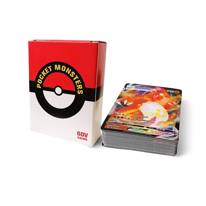 Buy 100Pcs Pokemon Cards Box Shining V Vmax Card Display Pokemon ...