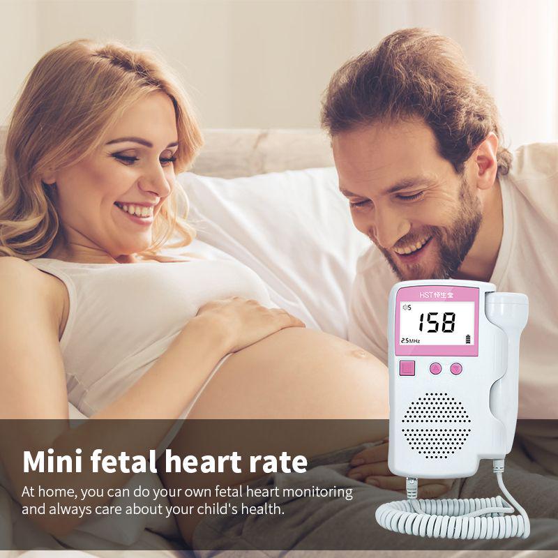Buy Baby LCD Ultrasonic Detector Fetal Doppler Prenatal Heart Rate ...