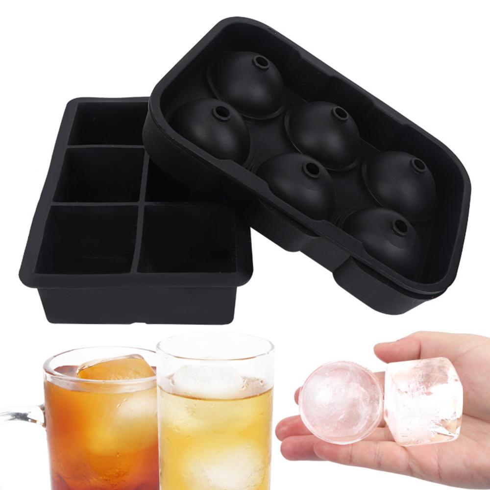 Buy Large Ice Cube Tray Ball Maker Big Silicone Mold Sphere Round Mould ...