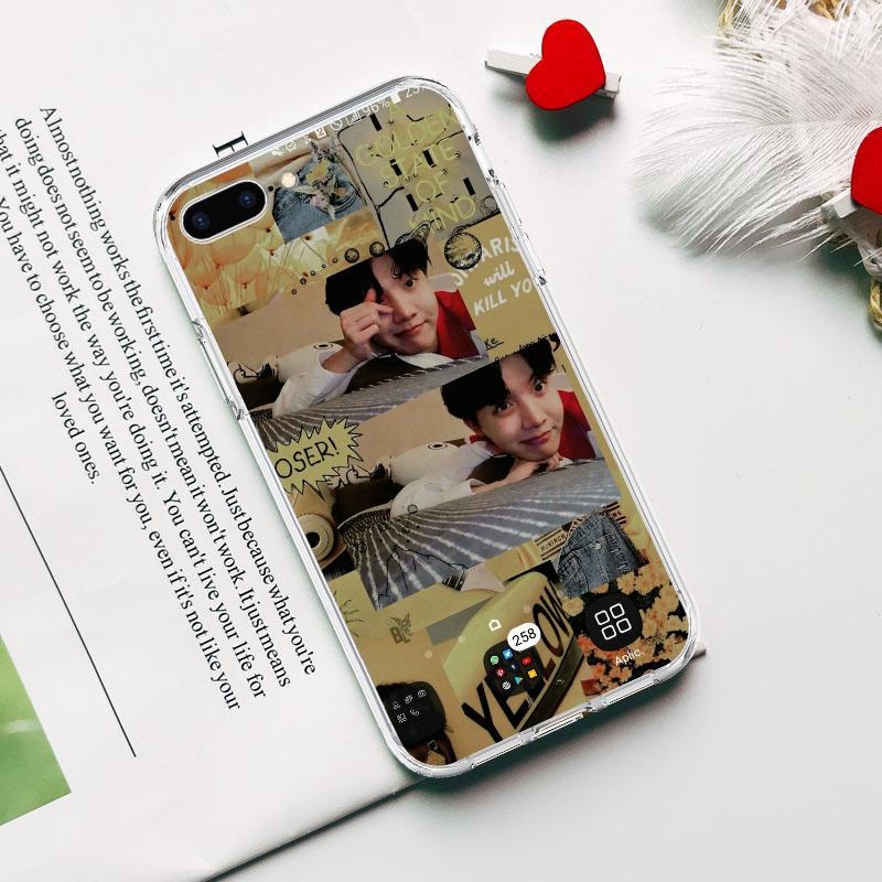 BTS Transparent Mobile Phone Shell for Apple iPhone 7 11 Pro for Xiaomi ...