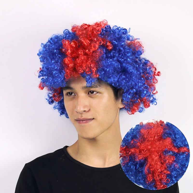 Buy World Cup Flag Wig Blast Headgear Carnival Festival Dress Up Props ...