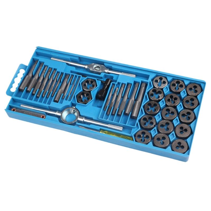 Cheap 40PC/Set Alloy Steel Hard Round Die Tap Threading Metric Mini Tap ...