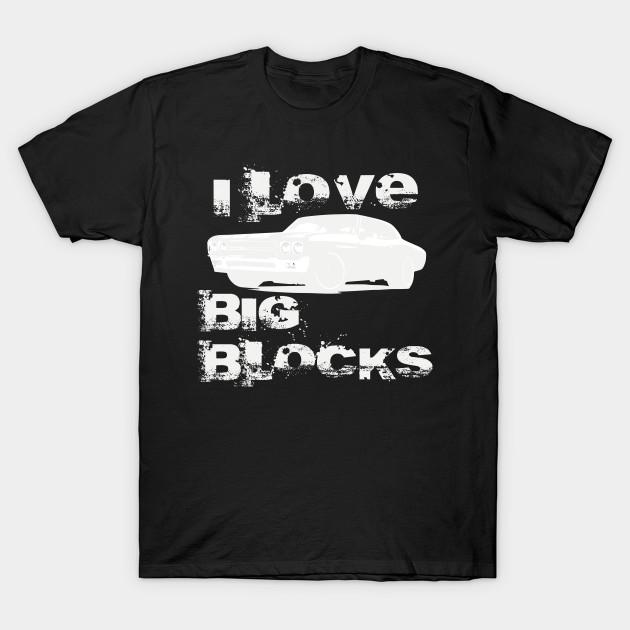 Buy Men Black Print T-shirt Super Large TShirti Love Big Blocks Cool 5l ...