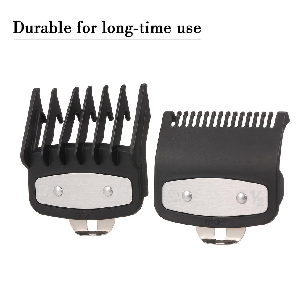 Buy 2pcs Cutting Guide Comb Hair Clipper Limit Comb Guide Attachment ...