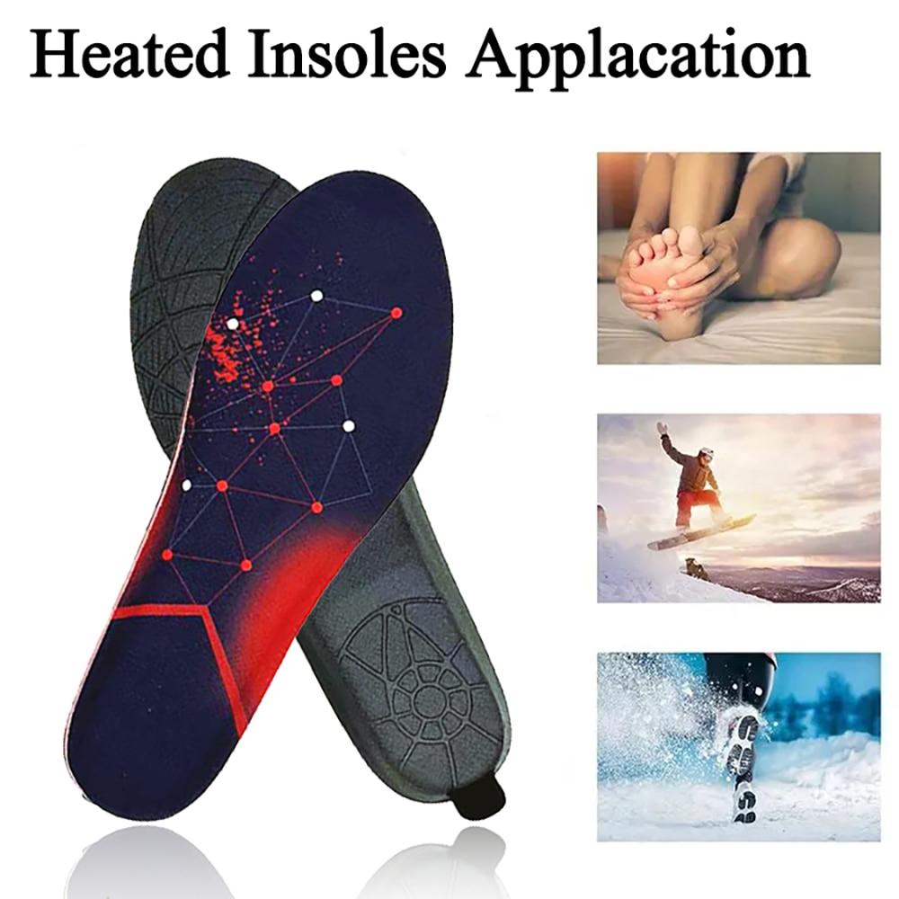 Cheap USB Rechargeable Heated Shoes Pad Winter Warm Shoe Insoles with ...