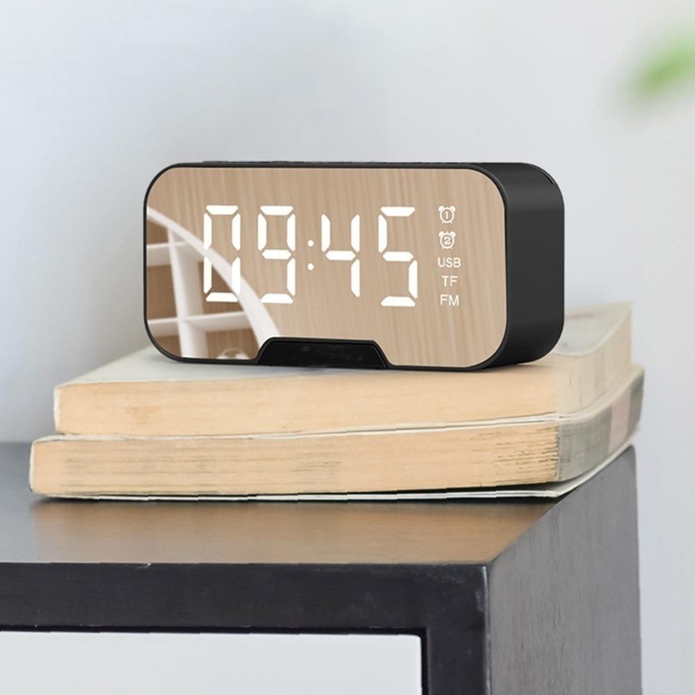 Buy Mirror Alarm Clock Multifunction Wireless 5.0 Bluetooth-compatible ...