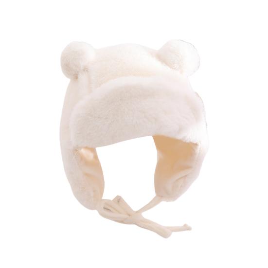 Buy Cold Resistant Solid Color Winter Beanie Fashion Infant Soft Plush ...