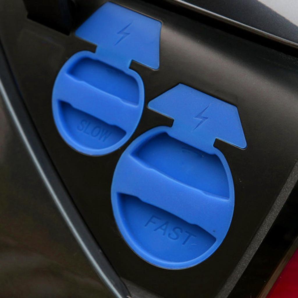 Buy 2pcs Charging Port Silicone Protective Waterproof Dust Cover Car ...