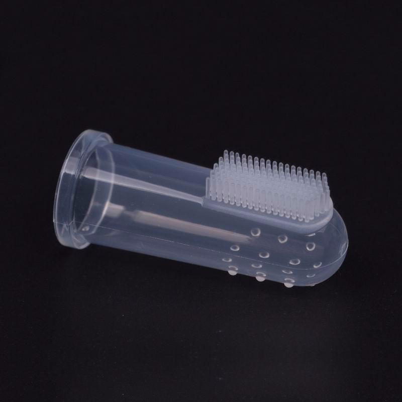 Safety 2 Pcs/set Newborn Silicone Soft Cleaning Teeth Rubber Finger ...