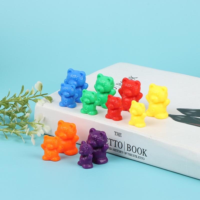 Buy 30Pcs Rainbow Weight Counting Bears With Stacking Cups Matching ...