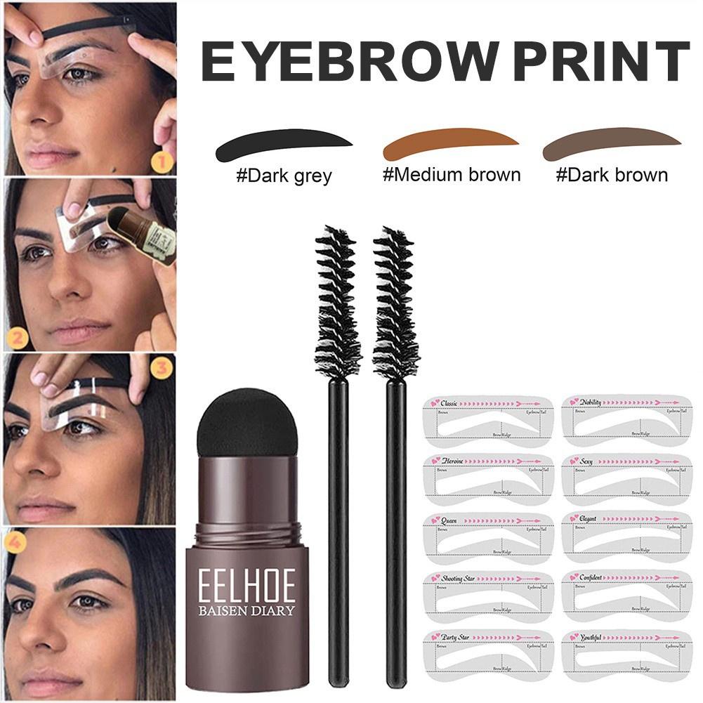 Buy Brow Stamp Shaping Kit Waterproof Fast Brows Stamp Eyebrow Stamp ...