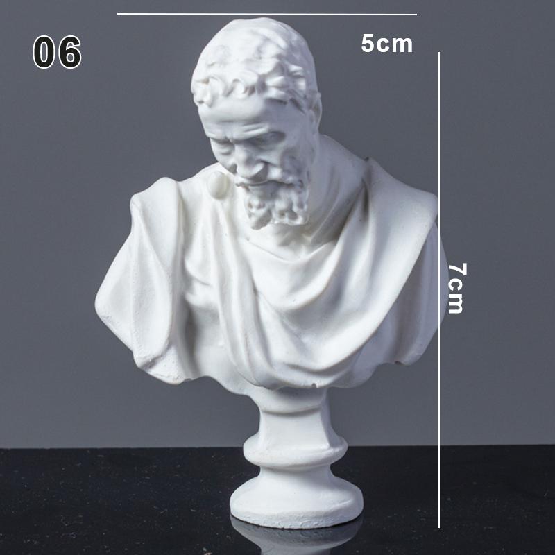 1PC Home Decor Resin Portraits Bust Mini Plaster Sculpture Greek ...