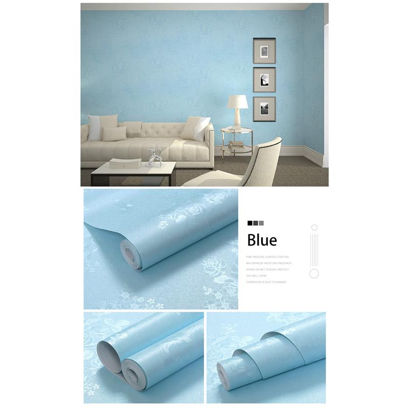 Buy PVC Self-Adhesive Wallpaper Embossed Waterproof High Quality Wall ...