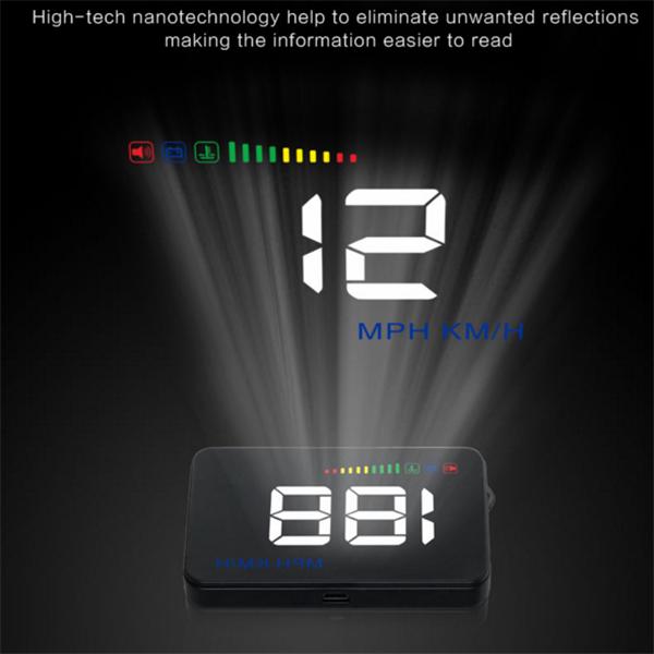 Buy A500 HUD Head Up Display Speedometer Digital Trip Computer OBD2 ...