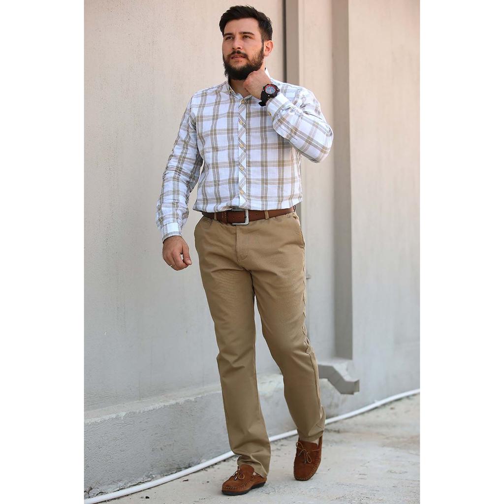 Buy Mustard Plus Size Men's Cargo Pants at affordable prices — free ...