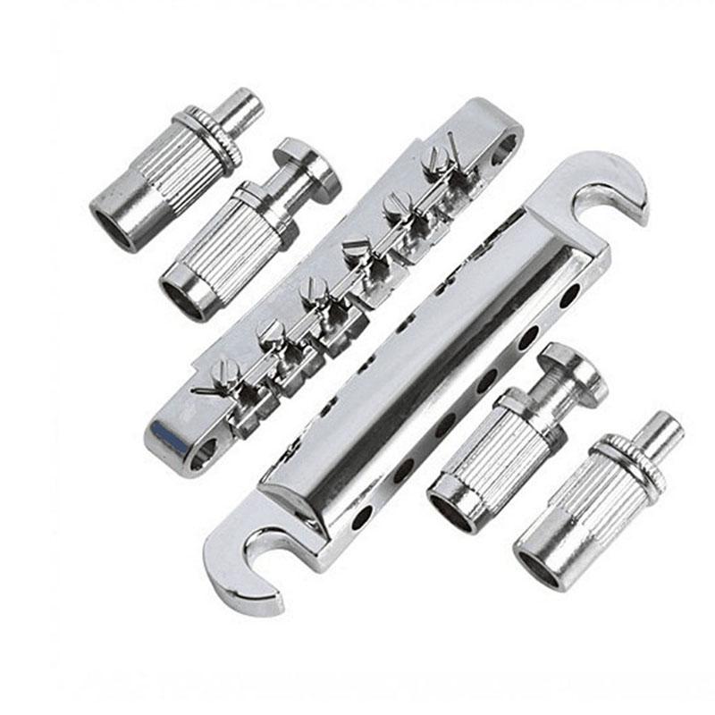 Hardware 6-string Bridge Guitar Bridge High Quality Set Tailpiece ...