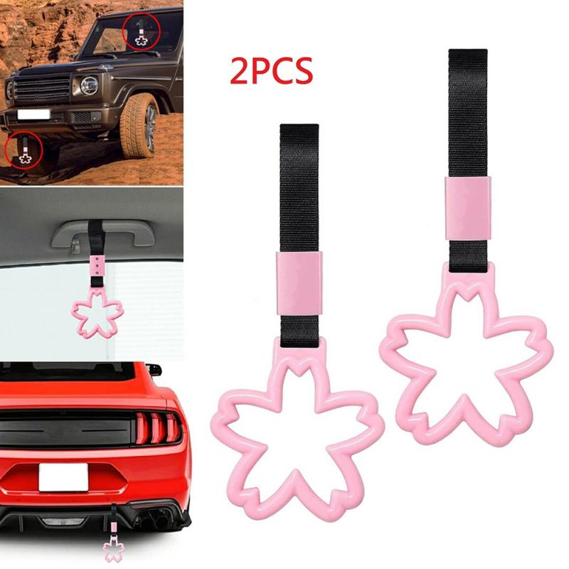 Cheap 2 Pcs Jdm Flower-shaped Hand Pull Strap Car Decorative Warning ...