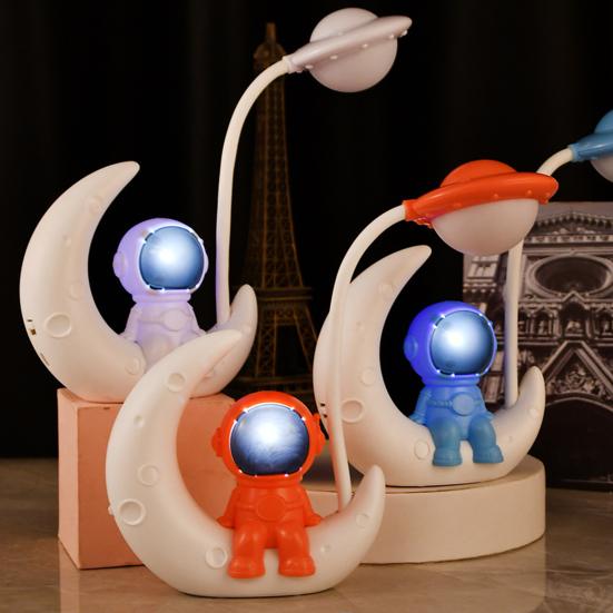 Nice-looking Portable Convenient Eye Care Moon Spaceman Model Lamp ...