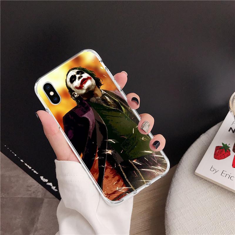 Joker TPU Phone Cases Covers for iPhone 6 XS Max XR 8 X 7 11 Plus 5 11 ...
