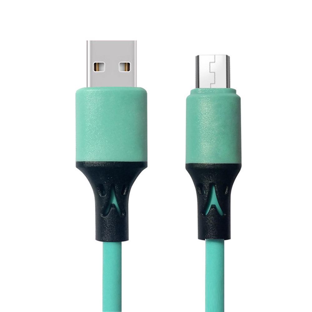 Liquid Silicone Micro USB Cable Fast Charging Data Wire Cord 1.2m Type ...