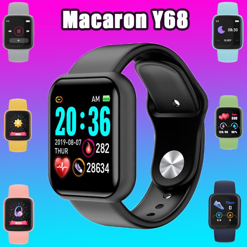 Newest Macaron Y68s Smart Watch uygun fiyatlı satın alın - fiyat ...