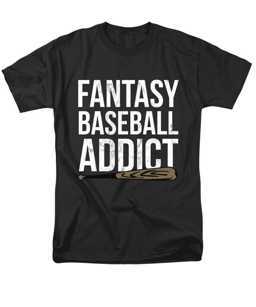 Buy Men Premium Cotton Fantasy Baseball Addict Print Tees Funny ...