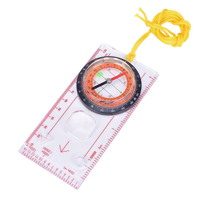 Buy Outdoor Camping Directional Cross-Country Hiking Compass Ruler Map ...