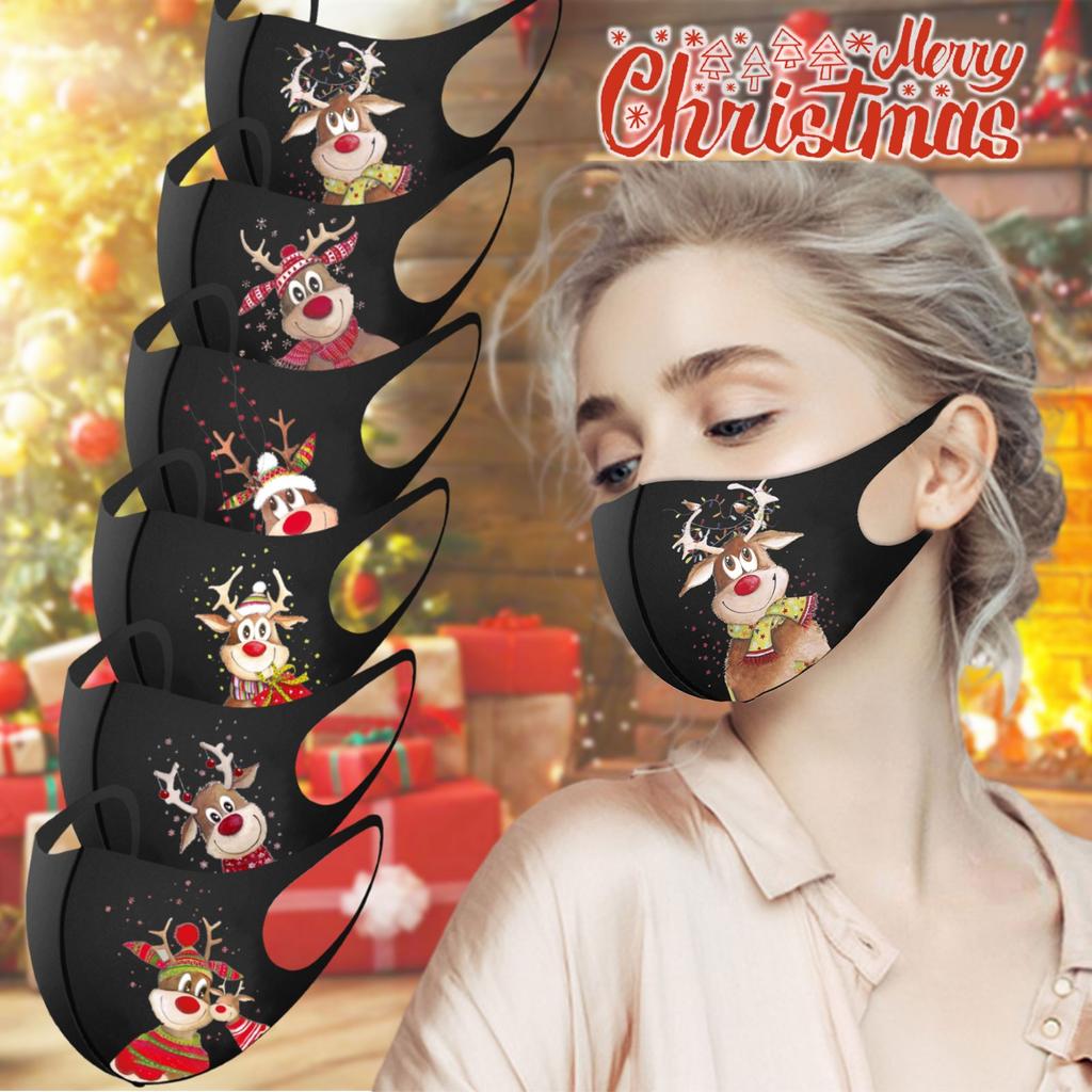 Buy [Busim] Christmas Cloth Mask Print Sun Protection Is Not A ...