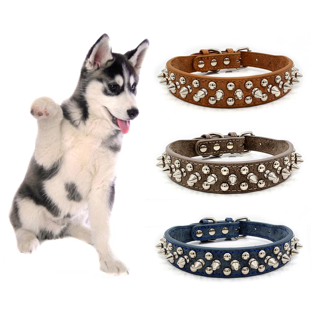 Pets Rivet Necklace Puppy Punk Collar Soft Dog Neck Strap uygun fiyatlı ...