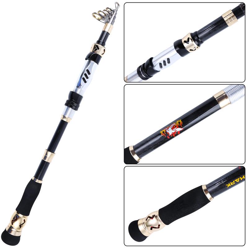 Cheap 24 Ton Carbon Fiber Fishing Rods Ultra Lightweight Telescopic ...