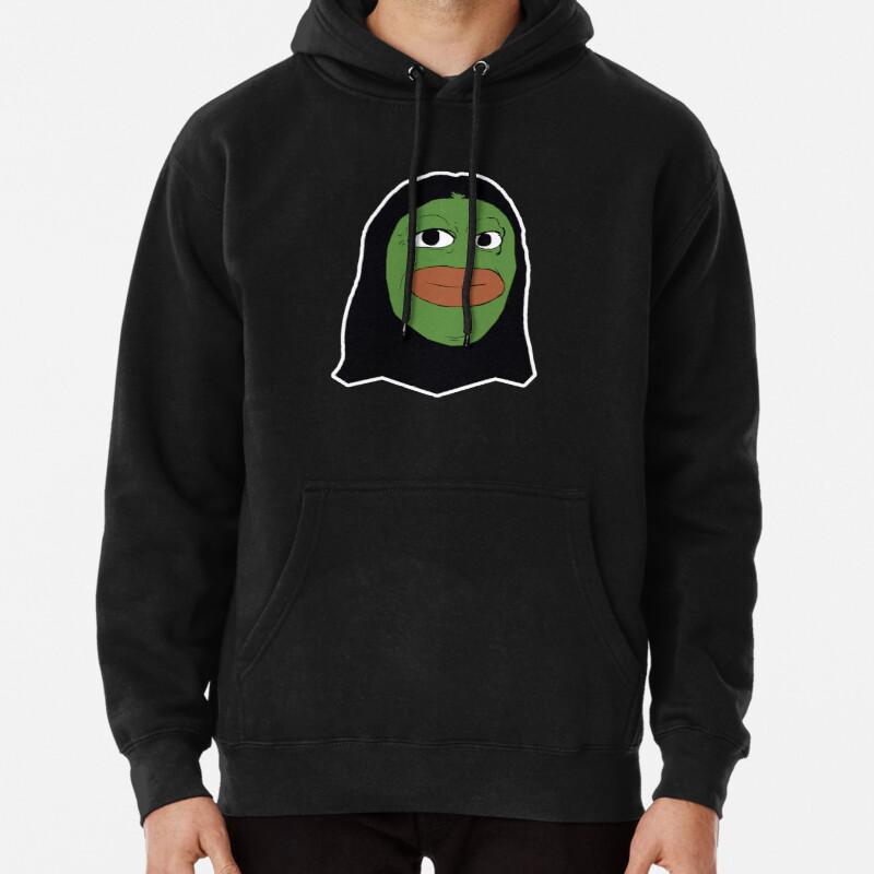 Buy Pepe the Frog with Long Hair Print Hoodies Sweatshirt Men Casual ...