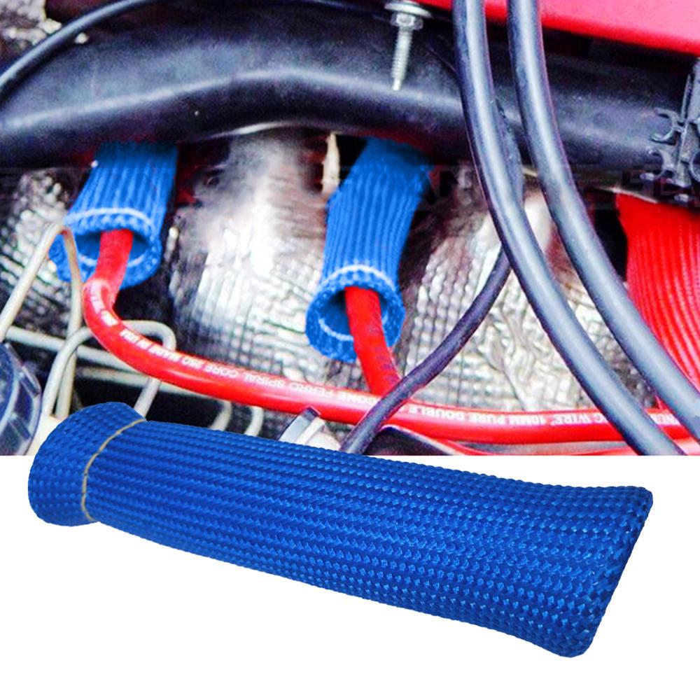 8pcs 1200°Car Spark Plug Wire Boot Protector Sleeve Heat Shield Cover ...