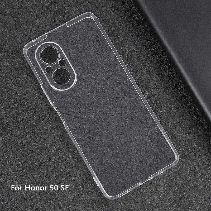 Buy For Huawei Honor 50 Case Simple Slim Soft TPU Transaprent Clear ...