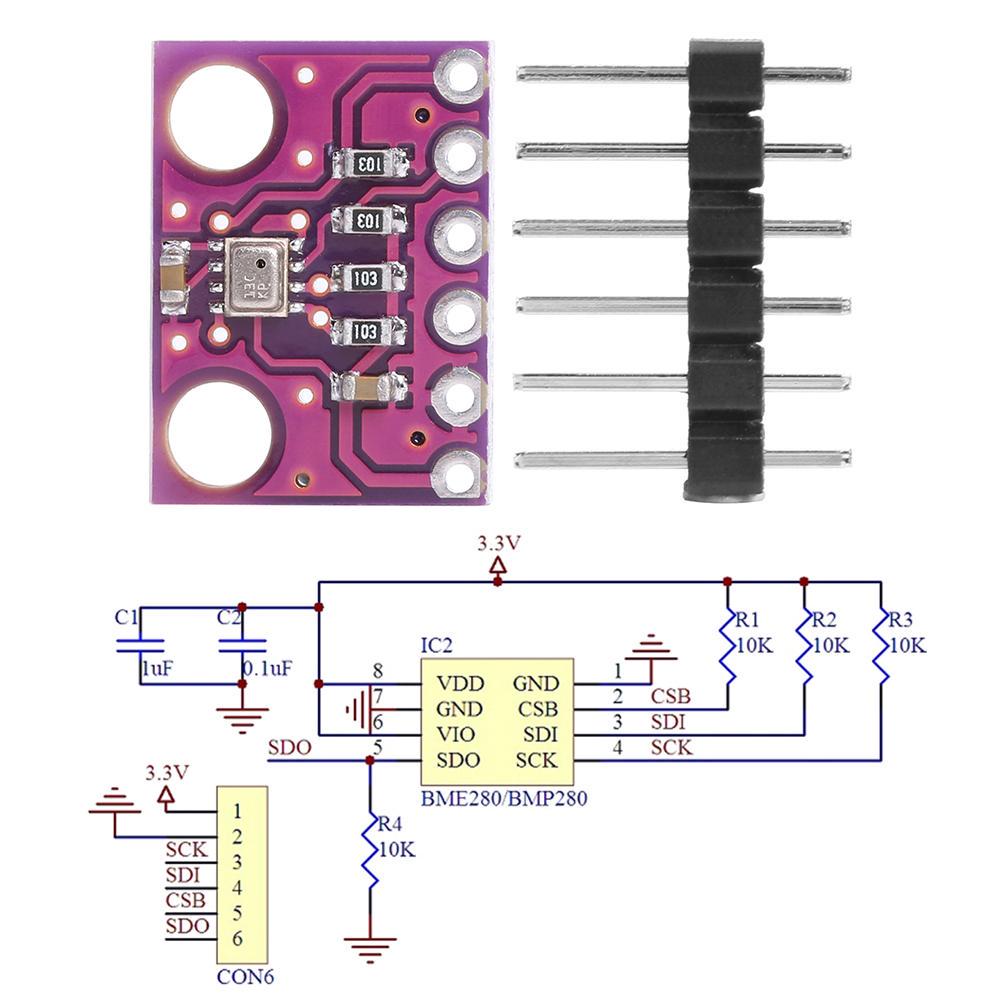Buy HW-611 BMP280 3.3V Digital Pressure Altitude Sensor Atmospheric ...