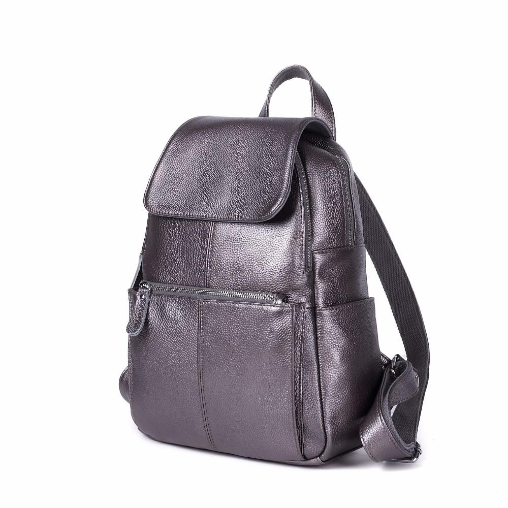 Cheap Colors Real Genuine Leather Fashion Women Backpack Girl Female ...