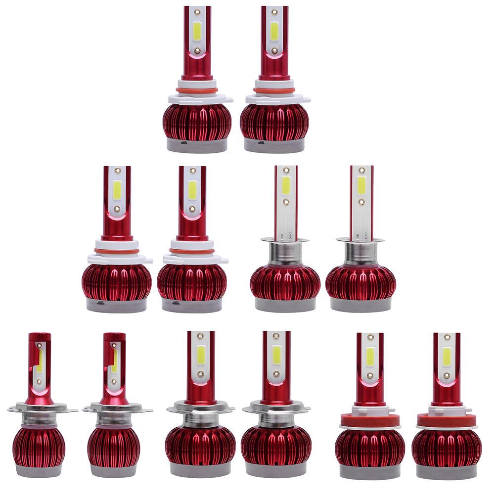 Buy 1 Pair LED Car Auto Headlight Bulbs 48W 12000LM 6000K DOB Headlamp ...