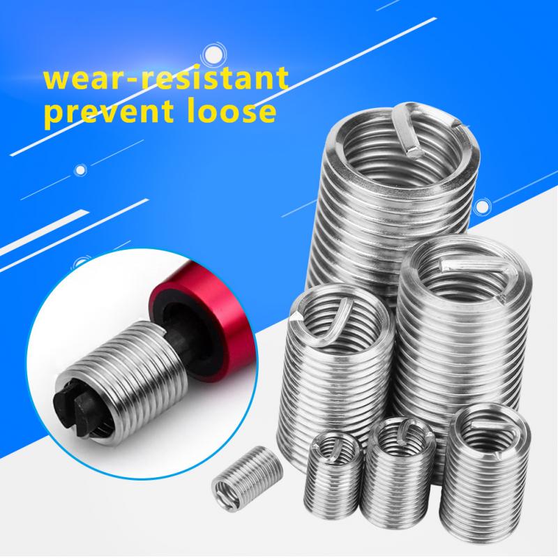 Buy 55pcs M4-M12 Stainless Steel SS304 Coiled Wire Helical Screw Thread ...