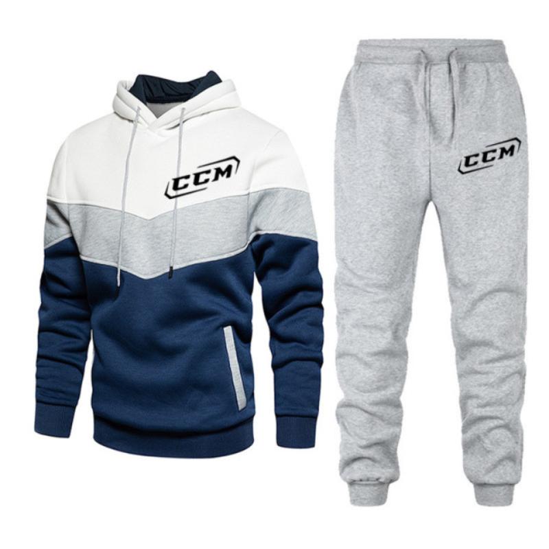Buy New CCM Autumn and Winter Men's Sets Hoodies+Pants Sport Suits ...