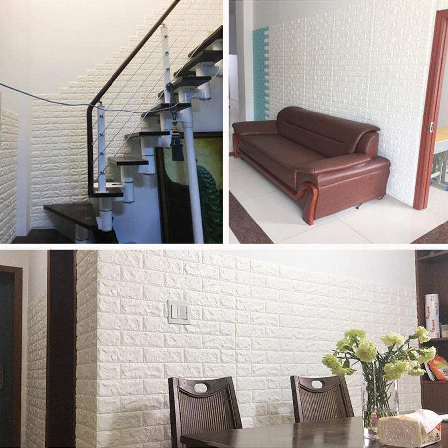 Buy DIY Self Adhensive 3D Wall Stickers Brick Waterproof Wallpaper Room ...