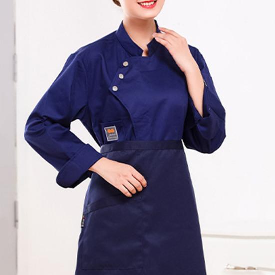 Buy Great Soft Wear-resistant Cooking Clothes Buttons Chef Uniform for ...