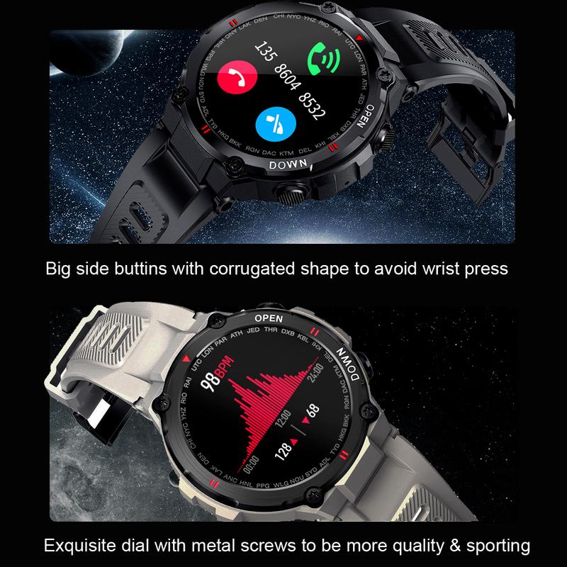 Buy K22 Smart Watch Men Music Play Fitness Tracker Waterprooof ...