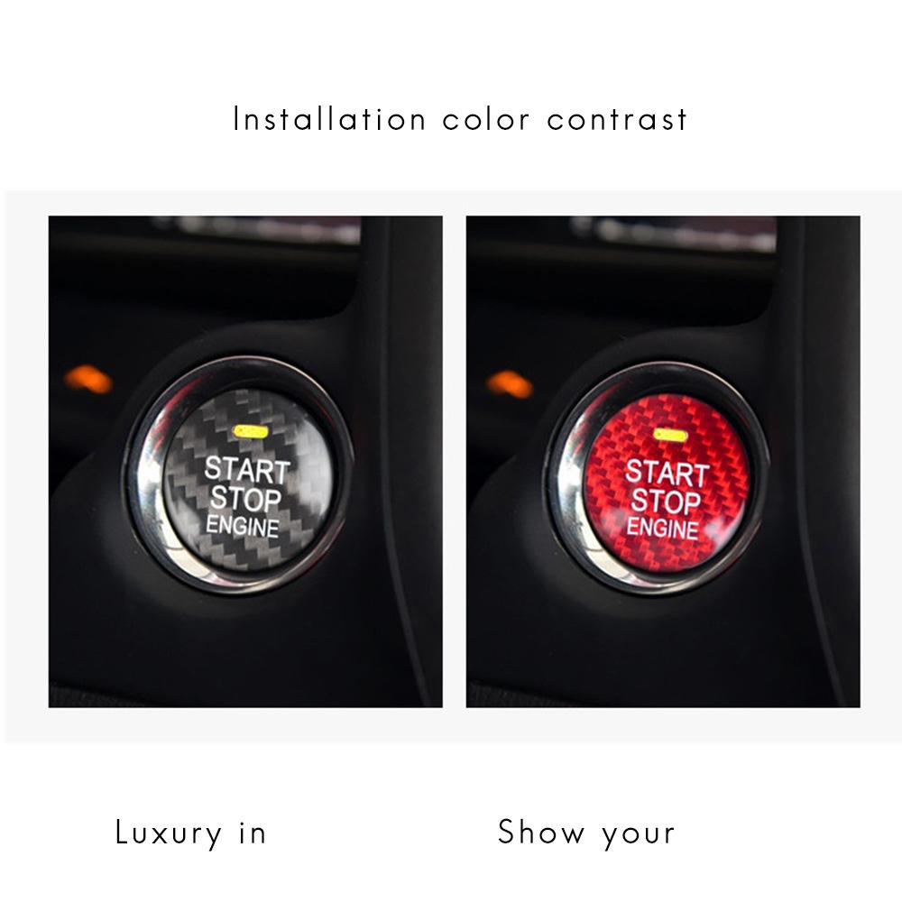 Car Engine Start Stop Switch Button Trim Cover Stickers ,A uygun ...