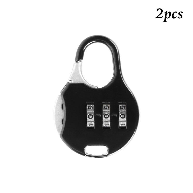 Resettable 3 Dial Digit Combination Suitcase Luggage Password Code Lock ...