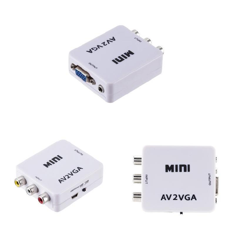 Buy VGA HD Converter Video AV Video To HD TV Mini AV2VGA Converter EE ...