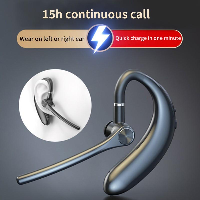 Business Single Bluetooth Ear Hook Earphone 180° Rotating Business ...