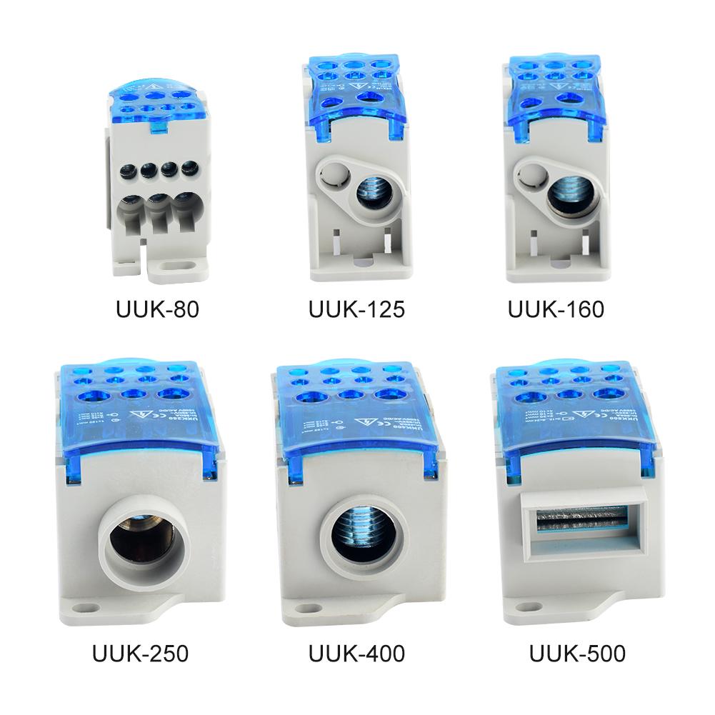 Buy UKK80 UKK125 UKK160A Wire Connector Terminal Block 1 In Many Out ...