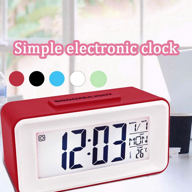 Buy Home Desk Digital Clock Sound Control Backlight 12/24 H Snooze 8 ...