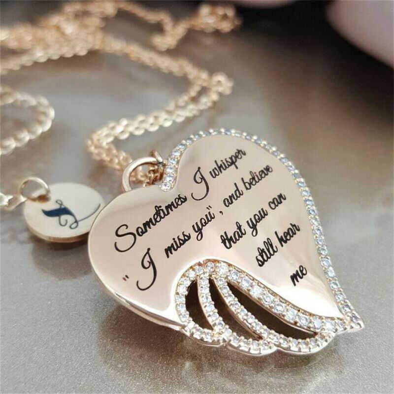 Buy Chain Love Pendant White Wing Necklace Gift Accessories Choker ...