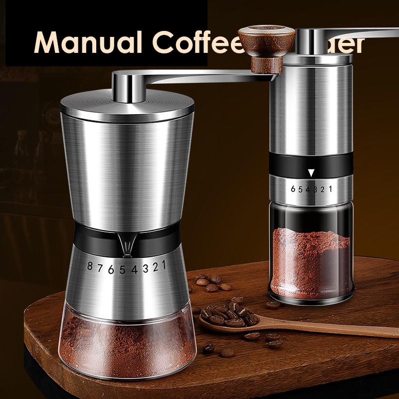 Buy Portable Manual Coffee Grinder Coffee Bean Grinder Adjustable ...