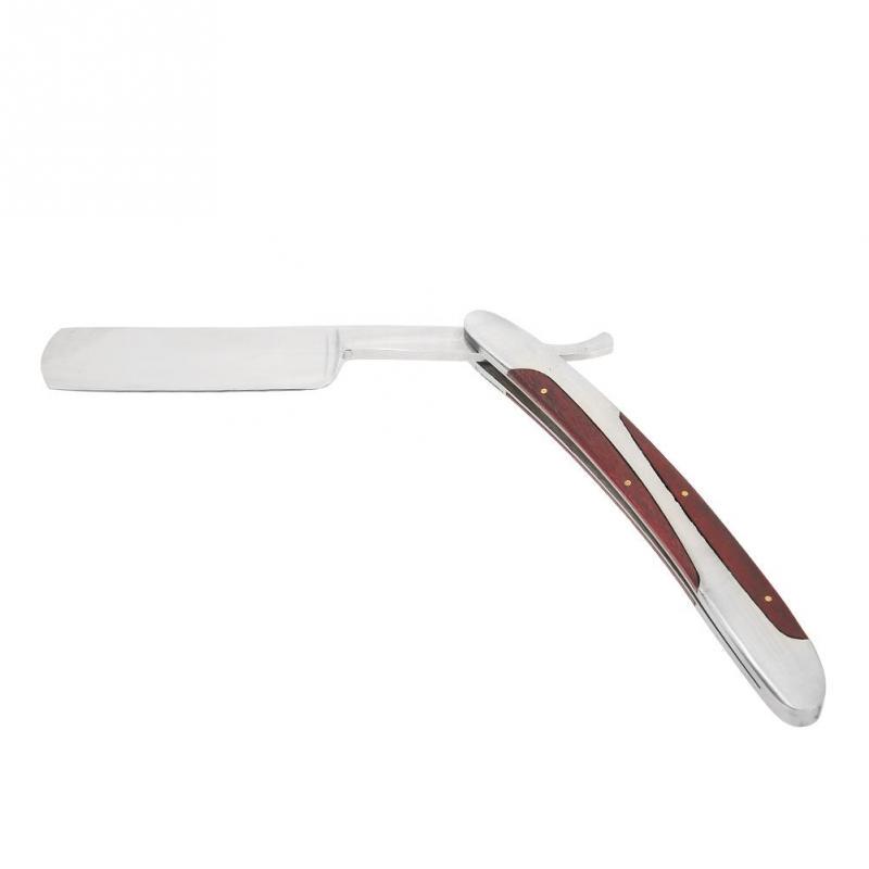 Buy Foldable Straight Edge Barber Razor Wood Handle Stainless Steel ...